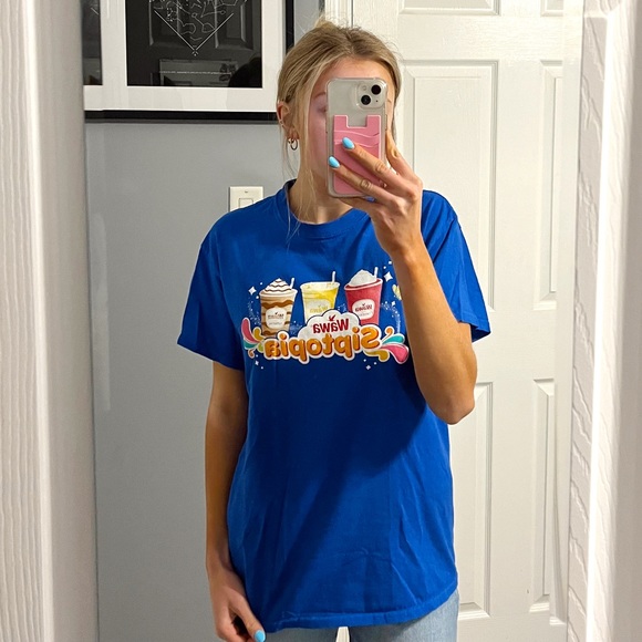 Wawa | Tops | Wawa Siptopia Blue T Shirt | Poshmark